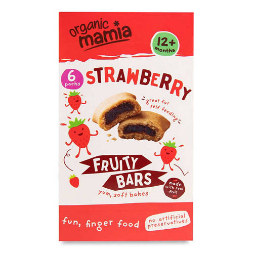 Organic Strawberry Fruity Bars 6 Pack | ALDI UK